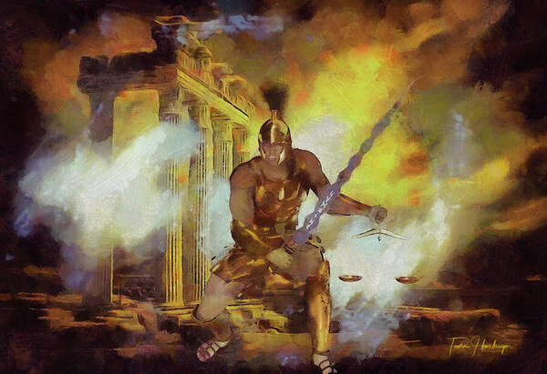 Justice is Divine - Return of the Titan Libra - Art Print – Todd ...