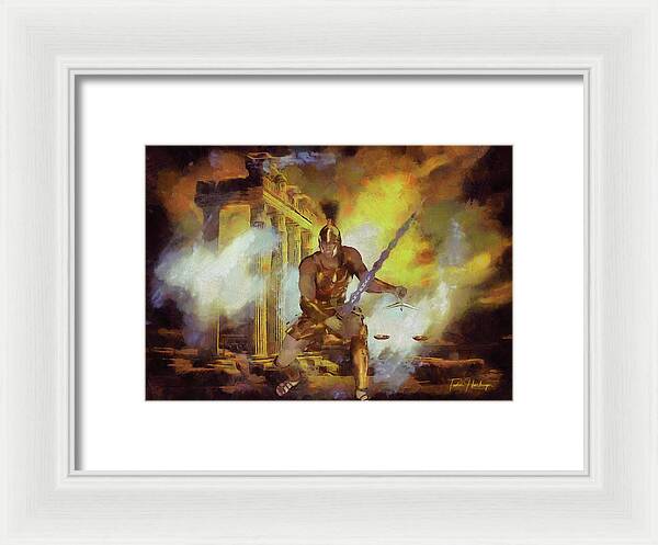 Justice is Divine - Return of the Titan Libra - Framed Print – Todd ...