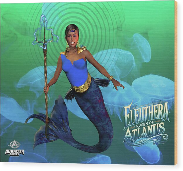 Poster - Queen Eleuthera of Atlantis - Wood Print – Todd Harbinger ...